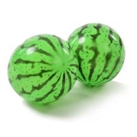 China Custom PVC Inflatable Watermelon Beach Ball 30cm Diameter for Party Promotion for sale