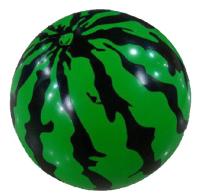 China Custom PVC Inflatable Watermelon Beach Ball 30cm Diameter for Party Promotion for sale