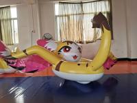 China Custom PVC inflatable foxes swim ring with SPH inflatable donut swim ring for sale