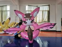 China Custom PVC inflatable foxes swim ring with SPH inflatable donut swim ring for sale