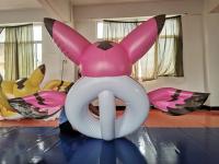 China Custom PVC inflatable foxes swim ring with SPH inflatable donut swim ring for sale