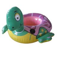 China Customized PVC Inflatable Hippopotamus and Turtle Rings 55.9cm for Kids Adults for sale