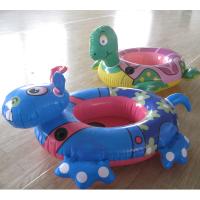 China Customized PVC Inflatable Hippopotamus and Turtle Rings 55.9cm for Kids Adults for sale