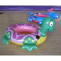 China Customized PVC Inflatable Hippopotamus and Turtle Rings 55.9cm for Kids Adults for sale