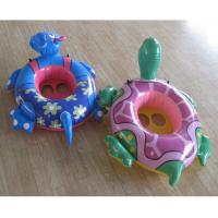 China Customized PVC Inflatable Hippopotamus and Turtle Rings 55.9cm for Kids Adults for sale