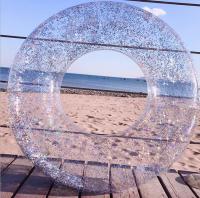 China Factory Customized PVC Inflatable swimming ring with sequins for adult for sale