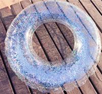 China Factory Customized PVC Inflatable swimming ring with sequins for adult for sale
