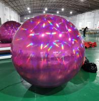 China PVC Inflatable Mirror Ball Christmas Decoration 0.4m to 4m Diameter Custom Logo for sale
