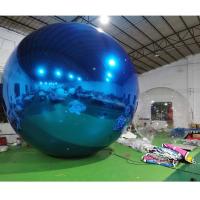 China PVC Inflatable Mirror Ball Christmas Decoration 0.4m to 4m Diameter Custom Logo for sale