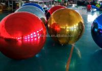 China PVC Inflatable Mirror Ball Christmas Decoration 0.4m to 4m Diameter Custom Logo for sale
