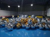 China PVC Inflatable Mirror Ball Christmas Decoration 0.4m to 4m Diameter Custom Logo for sale