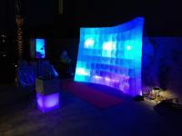 China LED Lighting Inflatable Background Wall 3x1.5x2.3m for Wedding Events for sale