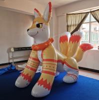 China Custom PVC Inflatable Four Tail Fox 2m Tall for Advertising Party Decoration for sale