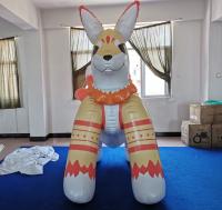 China Custom PVC Inflatable Four Tail Fox 2m Tall for Advertising Party Decoration for sale
