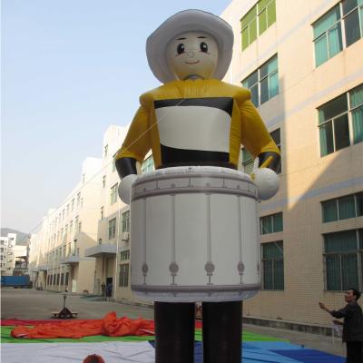 China Custom Giant Cold Air Drum Man Inflatable 6m for Music Party Decoration for sale