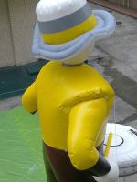China Custom Giant Cold Air Drum Man Inflatable 6m for Music Party Decoration for sale