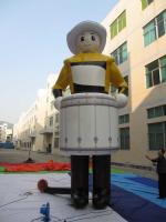 China Custom Giant Cold Air Drum Man Inflatable 6m for Music Party Decoration for sale