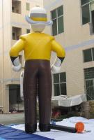 China Custom Giant Cold Air Drum Man Inflatable 6m for Music Party Decoration for sale