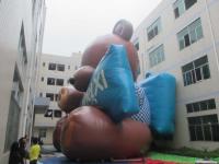 China Custom Giant Inflatable Bear 15m High PVC Tarpaulin for Outdoor Advertising Events for sale
