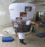 China Custom Inflatable Moving Cup Cartoon 2.5mH 210D Oxford Fabric for Advertising for sale