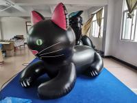 China Beile Inflatable custom PVC cartoon black cat suit for recreation for sale