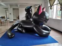 China Beile Inflatable custom PVC cartoon black cat suit for recreation for sale