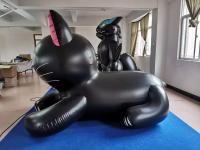 China Beile Inflatable custom PVC cartoon black cat suit for recreation for sale