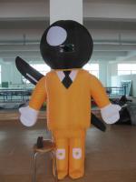 China Customized Inflatable Cartoon Figure 2.5m High Moving Advertising Character for Promotions for sale