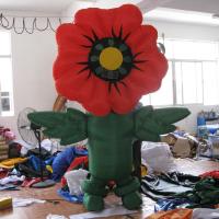 China Custom Inflatable Moving Cartoon Flower Suit for Product Promotion Adult Size 10kg for sale
