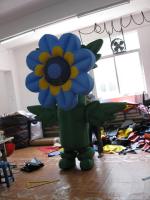 China Custom Inflatable Moving Cartoon Flower Suit for Product Promotion Adult Size 10kg for sale