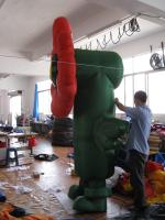 China Custom Inflatable Moving Cartoon Flower Suit for Product Promotion Adult Size 10kg for sale
