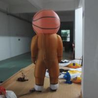 China Custom Inflatable Basketball Man 2.5m Moving Cartoon Figure for Promotional Advertising for sale