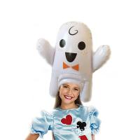 China Halloween Dress Up Inflatable Wig Hat Black Witch for sale