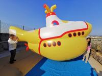 China BeiLe customized PVC 4.5m Length inflatable airship for sales for sale