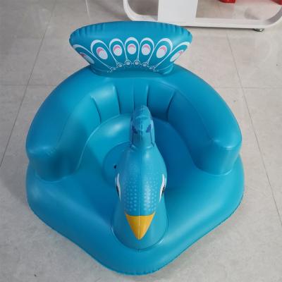 China Custom PVC Inflatable Kids Feeding Chair 0.24mm Thickness 3 Year Warranty for sale