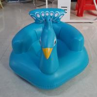 China Custom PVC Inflatable Kids Feeding Chair 0.24mm Thickness 3 Year Warranty for sale
