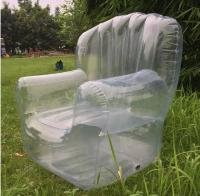 China China factory custom size single inflatable transparent lounger sofa for sale