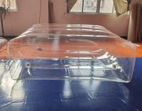 China beile custom quality PVC inflatable transparent mattress bbl mattress for sale