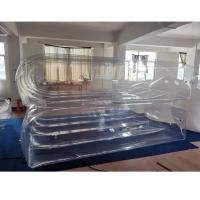 China beile custom quality PVC inflatable transparent mattress bbl mattress for sale