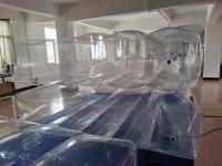 China beile custom quality PVC inflatable transparent mattress bbl mattress for sale