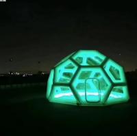 China Customized quality inflatable football tent with led light for sales for sale