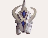 China Custom inflatable cartoon model inflatable white dragon with wings for advertising for sale