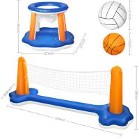 China Wholesale Custom PVC Inflatable Volleyball 300x100cm for Water Games and Promotion for sale