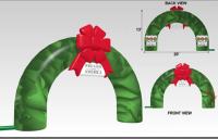 China Custom Inflatable Arch Decorations 20x13ft for Wedding Party Festival Nylon Oxford Fabric for sale