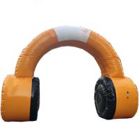 China factory customized quality inflatable headset arch for music party for sale