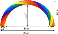 China Customized Popular Inflatable Rainbow Arches For Outdoor Advertising for sale