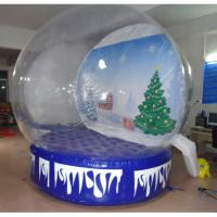 China Hot selling inflatable Christmas giant snow globe for advertising decorations for sale