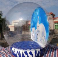 China Hot selling inflatable Christmas giant snow globe for advertising decorations for sale