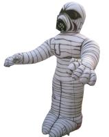 China Custom 6m High Inflatable Mummy Halloween Decoration 210D Oxford Cloth 220V Blower for sale