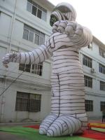 China Custom 6m High Inflatable Mummy Halloween Decoration 210D Oxford Cloth 220V Blower for sale